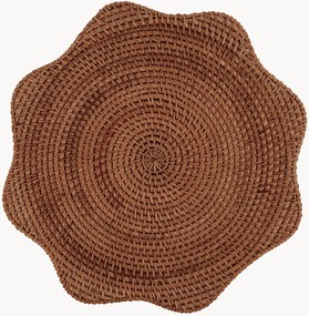 Ručně vyrobené ratanové prostírání Scallop