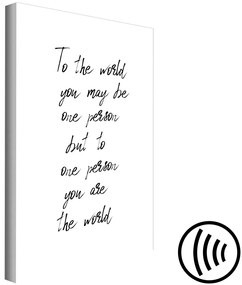 Obraz Citát o lásce (1-dílný) - černobílé nápisy v angličtině