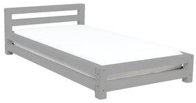 Benlemi Jednolůžková postel MODERN Zvolte barvu: Tmavě šedá, Zvolte rozměr: 80 x 200 cm