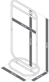 Tchibo - Volně stojící věšák na šaty - barva: černá