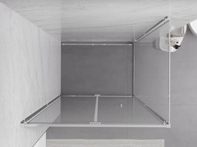 Mexen Exo, skládací sprchová kabina, dveře 120 cm + boční stěna 110 cm, transparentní sklo, chrom, 816-120-110-01-00