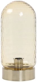 Jantarovo-bronzová kovová stolní lampa Domani - Ø15*33cm / E27