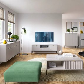 Toaletka NOVA sc T104 | se zásuvkami | 104 cm | šedá/černá