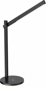 IMMAX LED stolní lampička BEAM černá / Qi nabíjení/ 18W / DC 12V / 2A