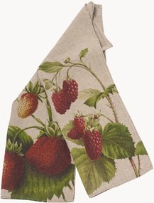 Sada lněných utěrek Strawberry & Raspberry, 2 díly