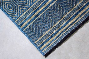 BE Koberec Saran G001 BLUE - modrý obdélníkový Rozměr: 60x100 cm