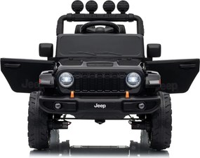 LEAN CARS Akumulátorové vozidlo Jeep Rubicon DK-JWR558 24 V, černé