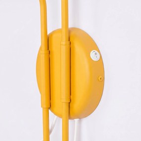 Sollux Lighting Nástěnné svítidlo NOX 2 žluté s vypínačem