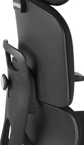 Kancelářská ergonomická židle Neoseat ROBIN — černá, nosnost 150 kg