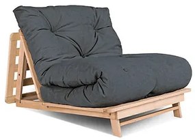Rozkládací futon Layti Barva:: černá, Šířka:: 90cm