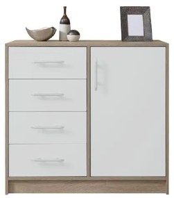 Meblar Komoda Smart SRK2 Barva: dub sonoma + bílá