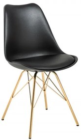 Černá kožená židle Scandinavia Meisterstück