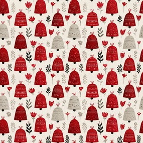 Bavlněný povlak na polštář CHRISTMAS BELLS 45x45 cm, barevný