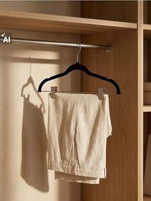 Sinsay - Ramínka na oblečení se sponami 6 pack - černá