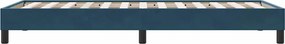 Postel Box Spring bez matrace tmavě modrá 90x210 cm samet 3315811