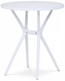 Jídelní stůl kulatý bílý plastový 65 cm DT-X7007 WT