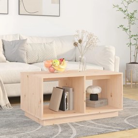 Konferenční stolek 80 x 50 x 40 cm masivní borové dřevo - Default Title