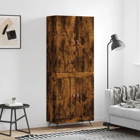 vidaXL Skříň highboard 69,5 x 34 x 180 cm kompozitní dřevo [3195763] Barva: bílá s vysokým leskem