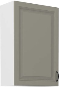 STL 60 cm skříňka horní jednodveřová STILO II (výška 90 cm) Barevné provedení STILO: Bílá / Prachově šedá