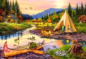 CASTORLAND Puzzle Zlatý potok / 1000 dílků / 68 x 47 cm