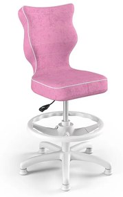 Entelo Pohodlná dětská židle bez područek k psacímu stolu RŮŽOVÁ Zvolte rozměr: dítě 119 - 142 cm (výška stolu 68 - 81 cm)