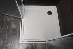 Sprchová zástěna 100x90, obdélníková, čirá, chrom (75+30/75+20) - ALFA LINE DUE