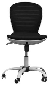 Dalenor Dětská židle Flexy, textil, bílá podnož , černá
