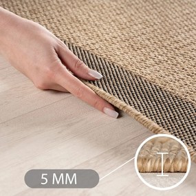 Hnědý vnitřní a venkovní běhoun 80x250 cm Timber 1402 – Ayyildiz Carpets