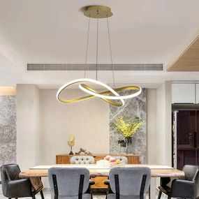 Toolight Toolight, LED stropní svítidlo, neutrální světlo 4000K, 32W, APP1601-CP, zlatá lesklá, OSW-05478