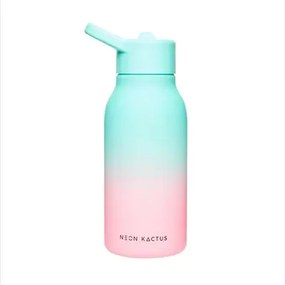 Neon Kactus Dětská tritanová láhev tyrkysově-růžová / 340 ml / bez BPA