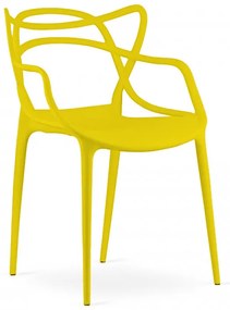 Žlutá plastová židle KATO