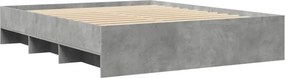 Rám postele betonově šedý 150 x 200 cm kompozitní dřevo 3295649