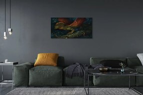 Obrazy na plátně Zelený drak v lese 140x70 cm
