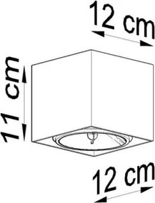 Stropní svítidlo SOLLUX Blake GU10 1x40W bez zdroje SL.0698 bílá
