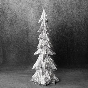 DEKORAČNÍ FIGURKA PINE 18X44 CM STŘÍBRNÁ