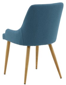 Jídelní židle Plaza, 2ks, modrá, 60x50x85