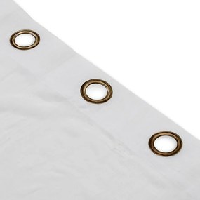Homede Záclona Kresz Eyelets gold, bílá, 140 x 275 cm