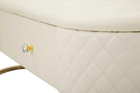 Designová lavice Pembroke 120 cm bílá