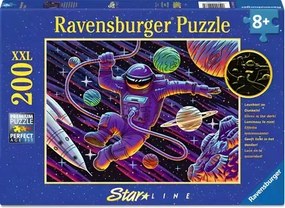 RAVENSBURGER Svítící puzzle Výlet do vesmíru XXL / 200 dílků / od 8 le