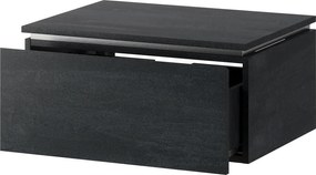 Závěsná skříňka pod umyvadlo Letto 03 60 cm černý beton