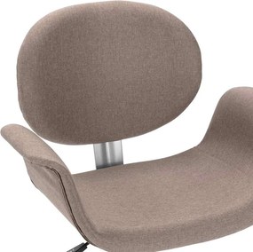 Otočná jídelní židle taupe textil 287396