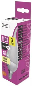 Emos LED žárovka Tail E14 6W, 2700K (teplá) 470Lm