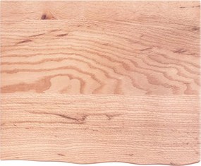 Koupelnová deska hnědá 60x50x(2-6) cm ošetřený masivní dřevo 3156109