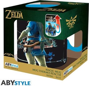 Hrnek Abysse Corp The Legend of Zelda - Breath of the Wild (měnící se motiv) 460 ml Vícebarevná
