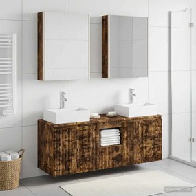 Sada koupelnových skříněk 5 ks Kouřový dub Kompozitní dřevo 3406411