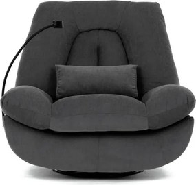 Polohovací křeslo šedé, elektrické TV-7089 GREY2