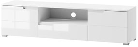 TV stolek/skříňka Sallosa 9 (bílá + lesk bílý). 1068214