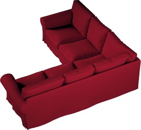 Potah na pohovku IKEA  Ektorp rohová barva červená látka pletený vzor