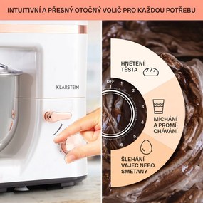 Klarstein Bella Elegance, kuchyňský robot, 1800 W, 1,7 HP, 6 stupňů, 5 l