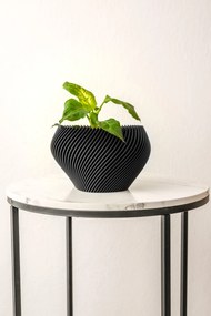 KVĚTINÁČ TORACE - S jedinečným designem, antracit-matný